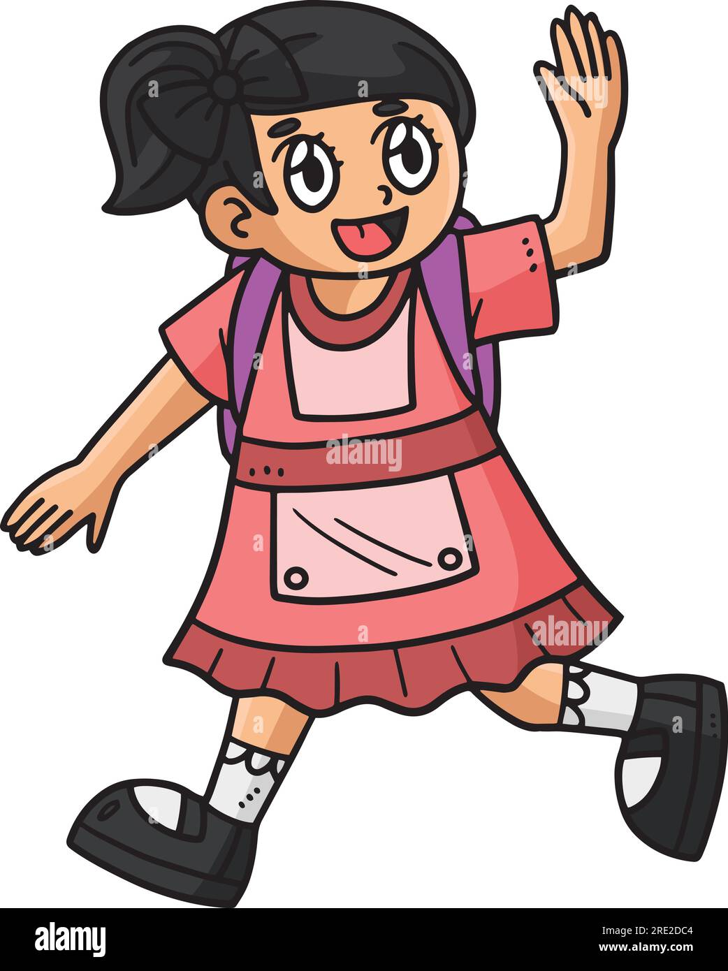 Preschool Girl Student Clip Art