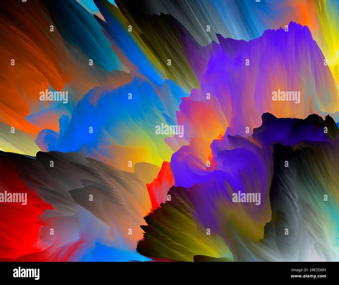 Magical world. Colorful abstract fantasy background, surreal dreamy ...
