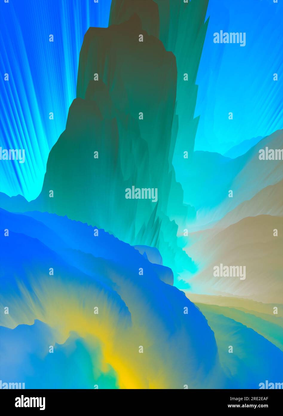 Magical world. Colorful abstract fantasy background, surreal dreamy ...