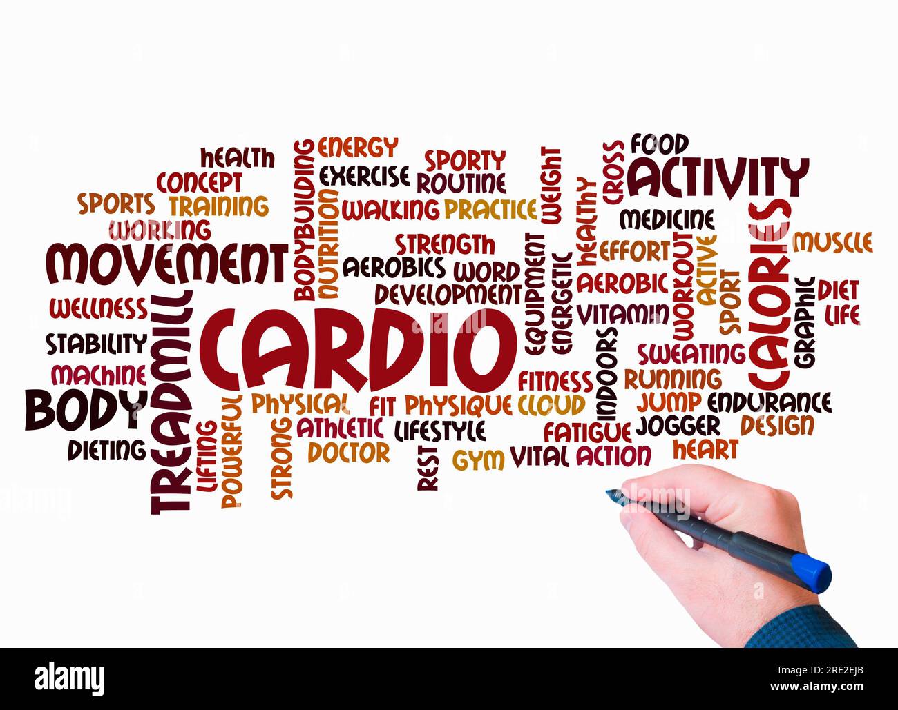 Word Cloud with CARDIO concept create with text only Stock Photo - Alamy