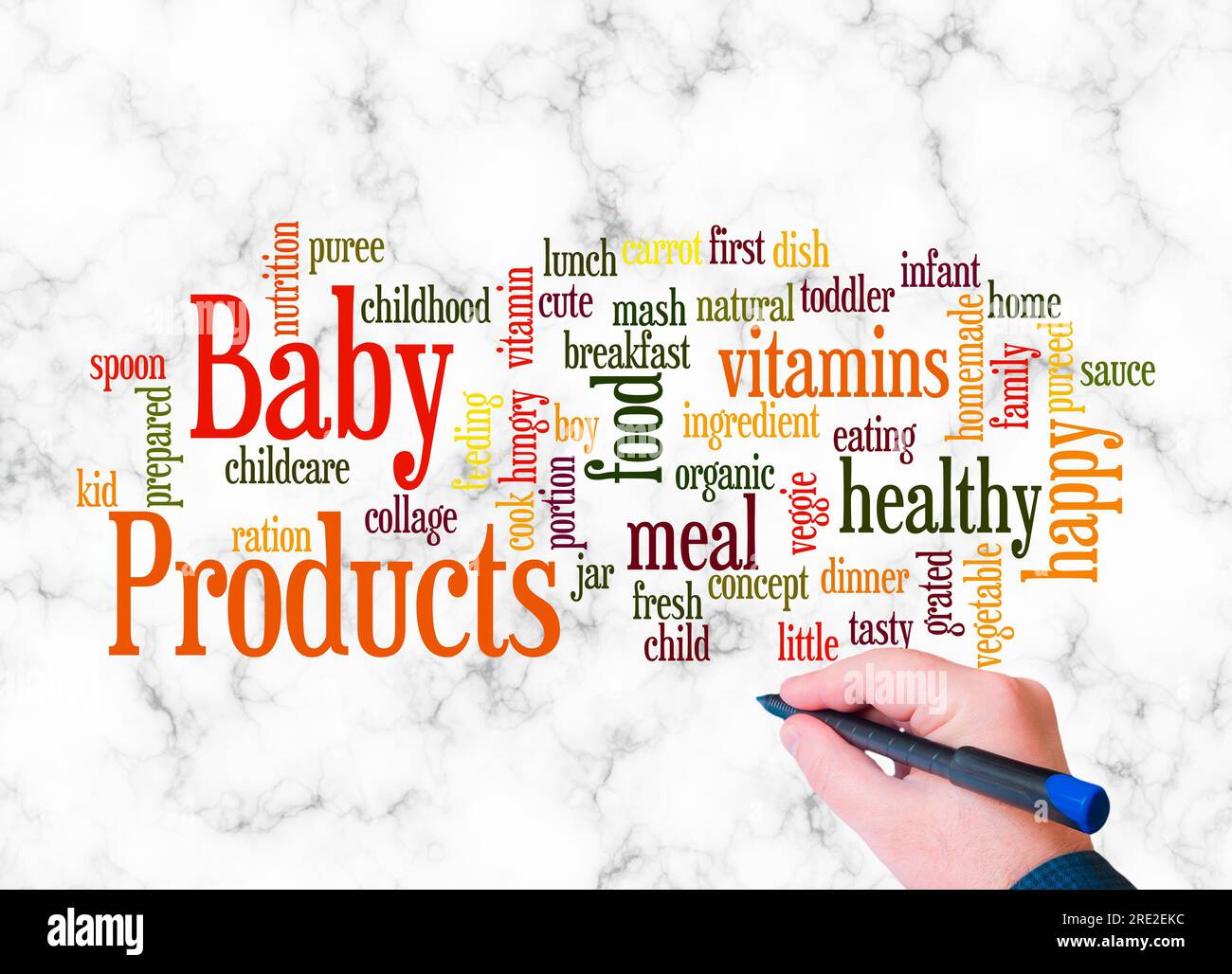Word Cloud with BABY PRODUCTS concept create with text only Stock Photo ...