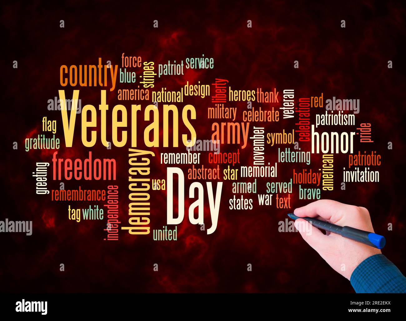 Word Cloud with VETERANS DAY concept create with text only Stock Photo ...
