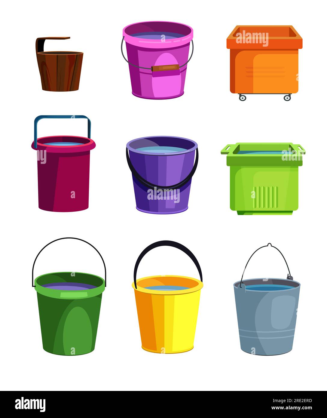 Home buckets Stock Vector Images - Alamy