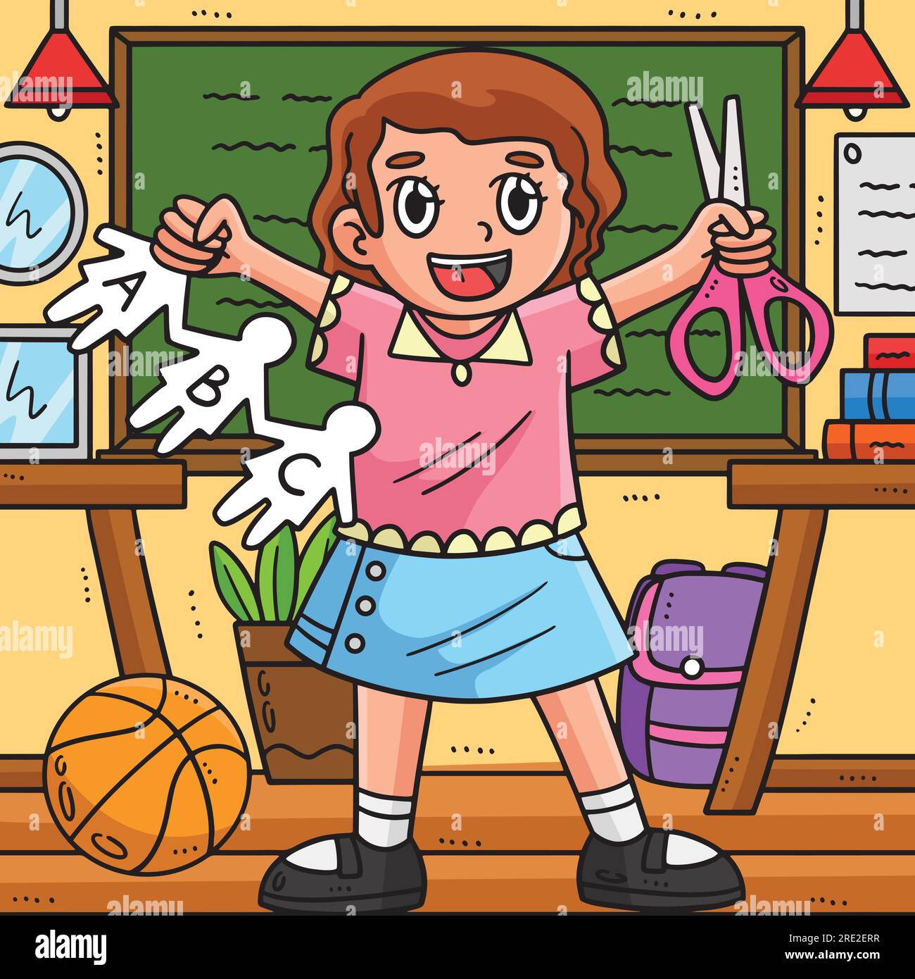 Cartoon scissors hi-res stock photography and images - Alamy