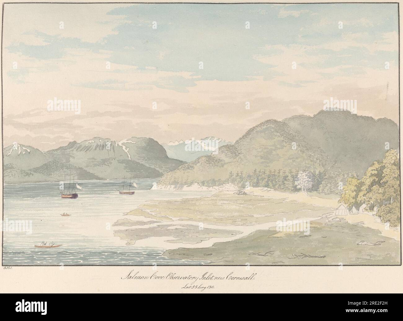 Salmon Cove Observatory Inlet New Cornwall by Charles Hamilton Smith ...