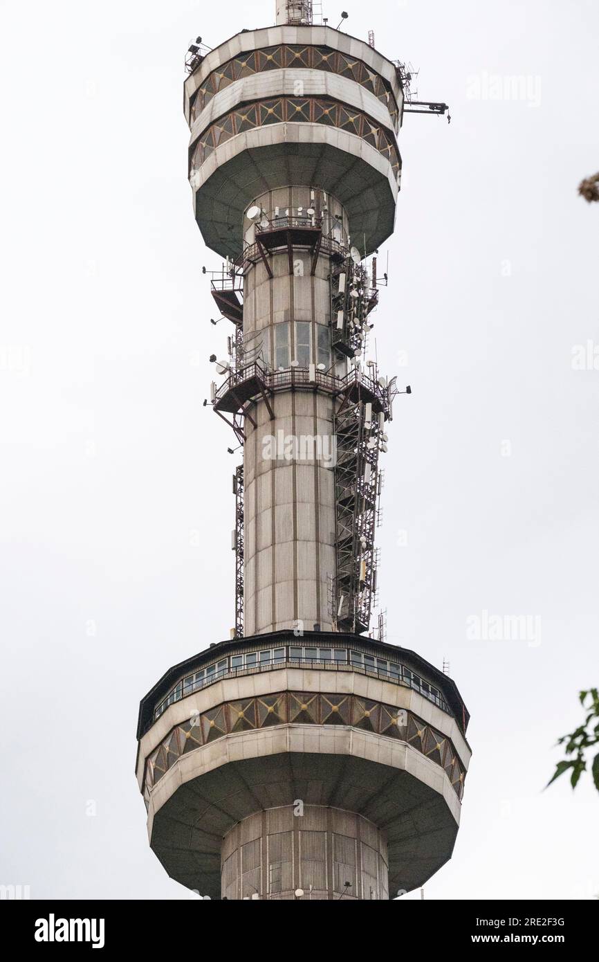 Kazakhstan, Almaty. Communications and TV Tower Stock Photo - Alamy