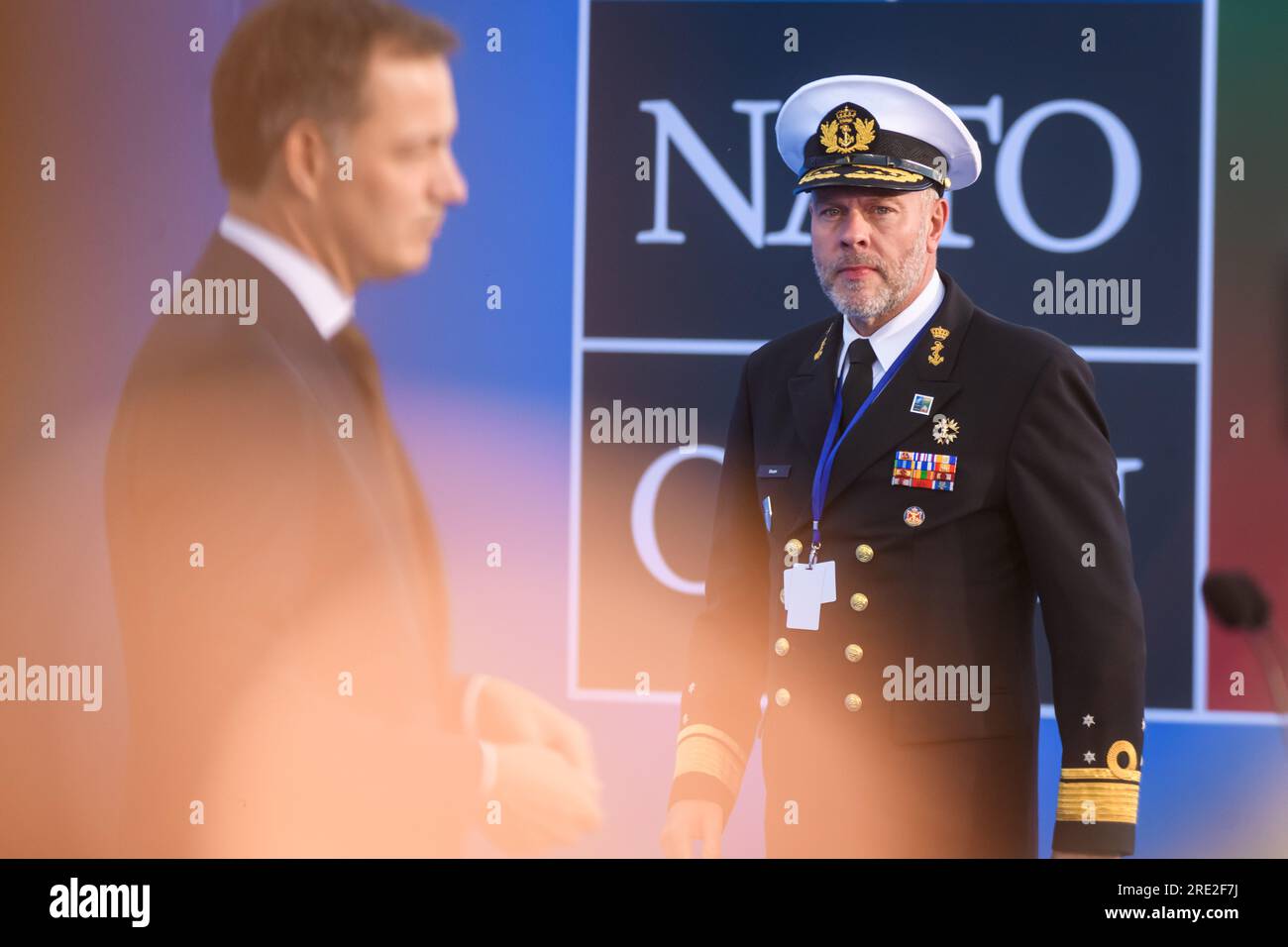 VILNIUS, LITHUANIA. 12th July 2023. Admiral Rob Bauer, during NATO ...