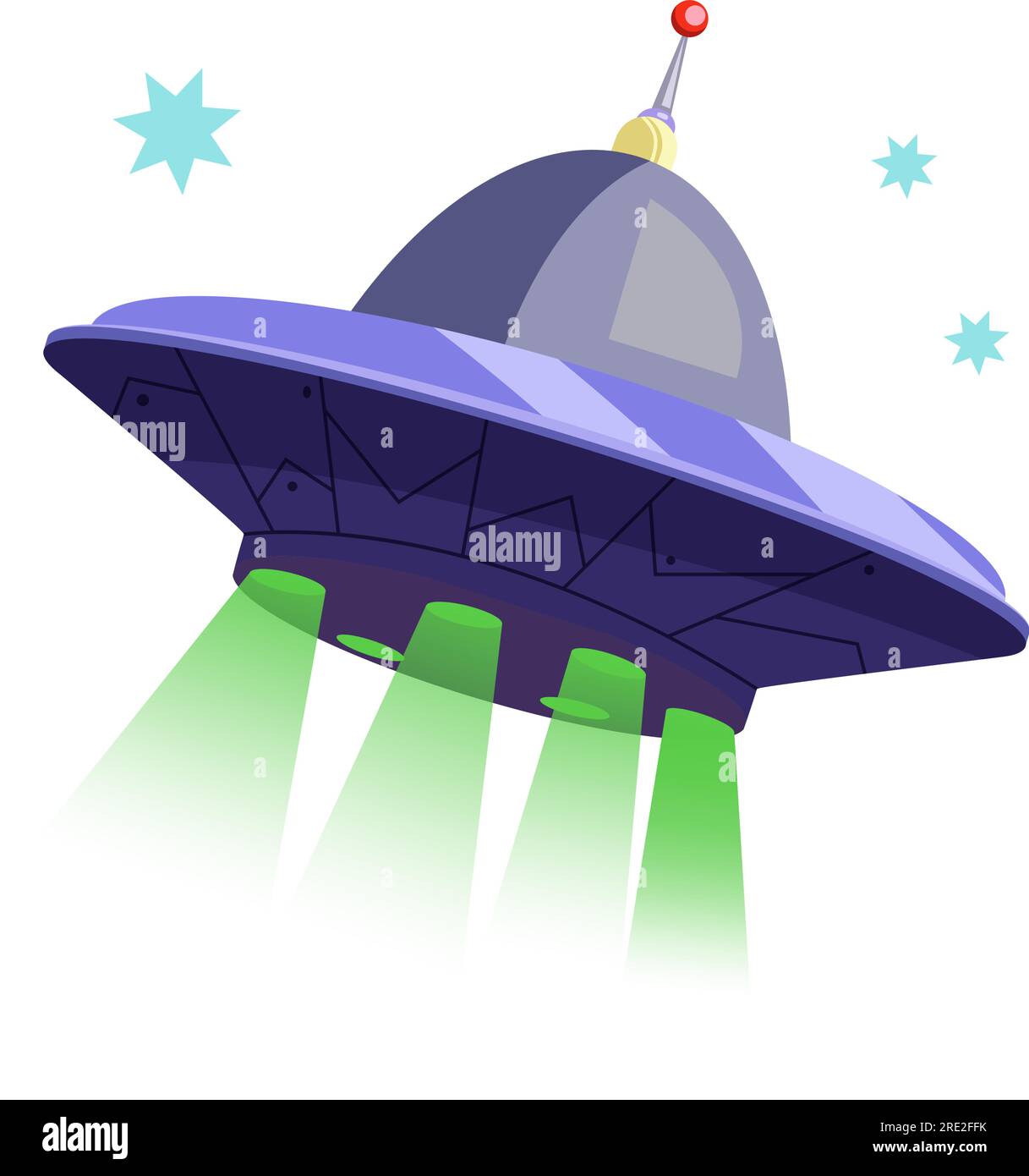 Spacecraft ufo in sky Cut Out Stock Images & Pictures - Alamy