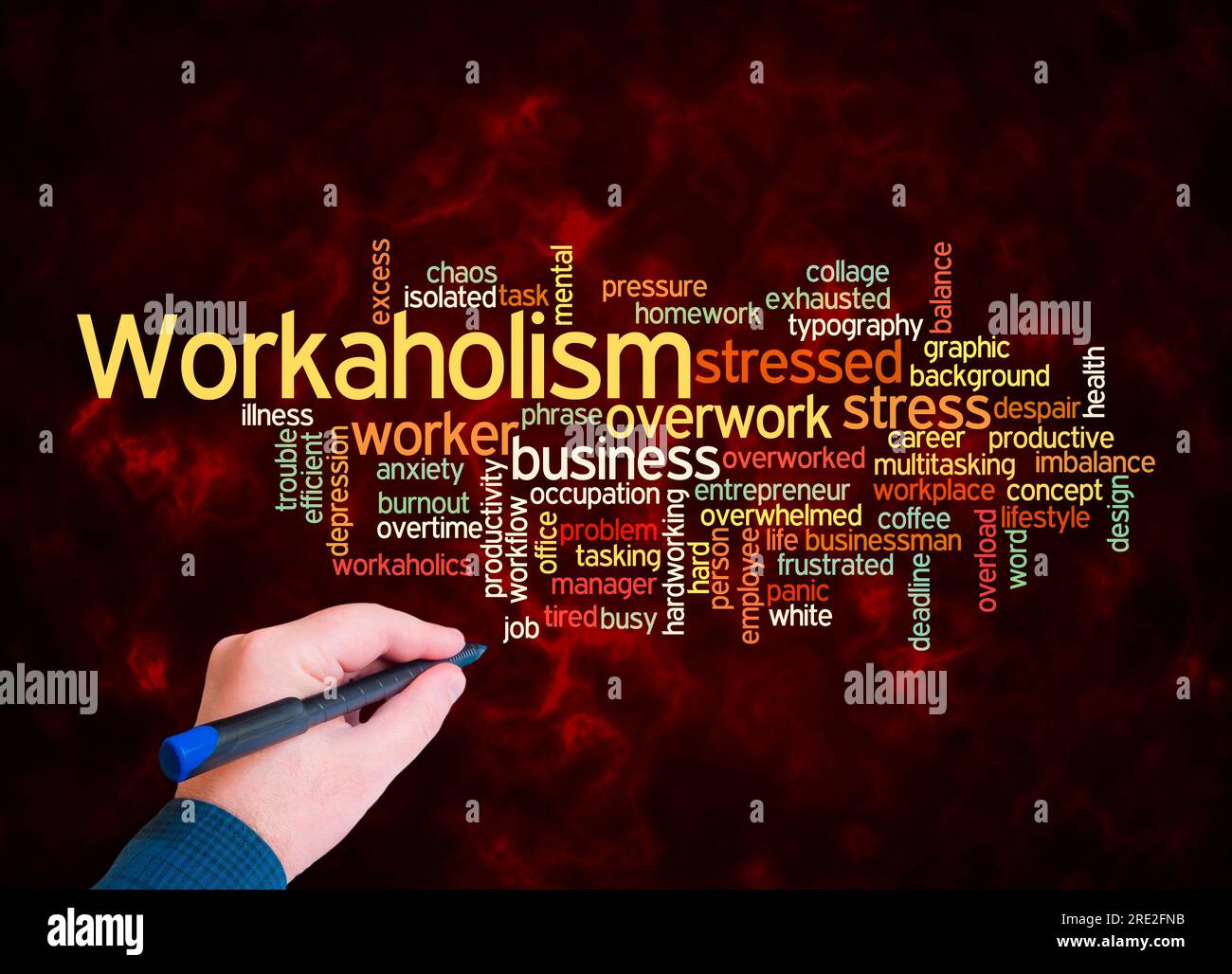 Word Cloud with WORKAHOLISM concept create with text only Stock Photo ...