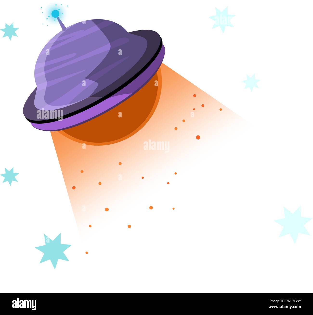 Ufo alien spaceship bright Stock Vector Images - Alamy