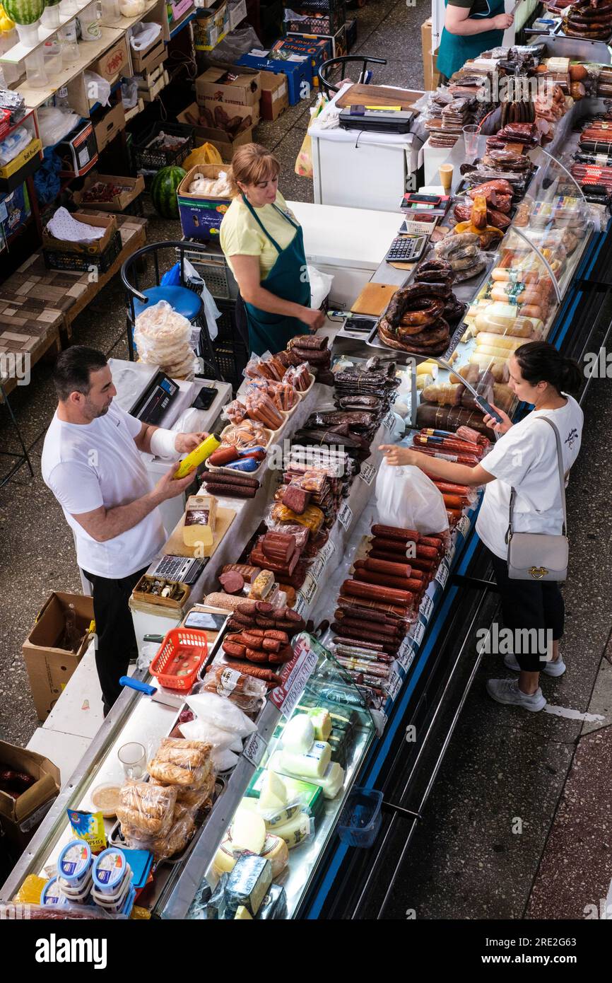 Kazakhstan, Almaty. Green Bazaar Overview of Assorted Vendors Stock ...