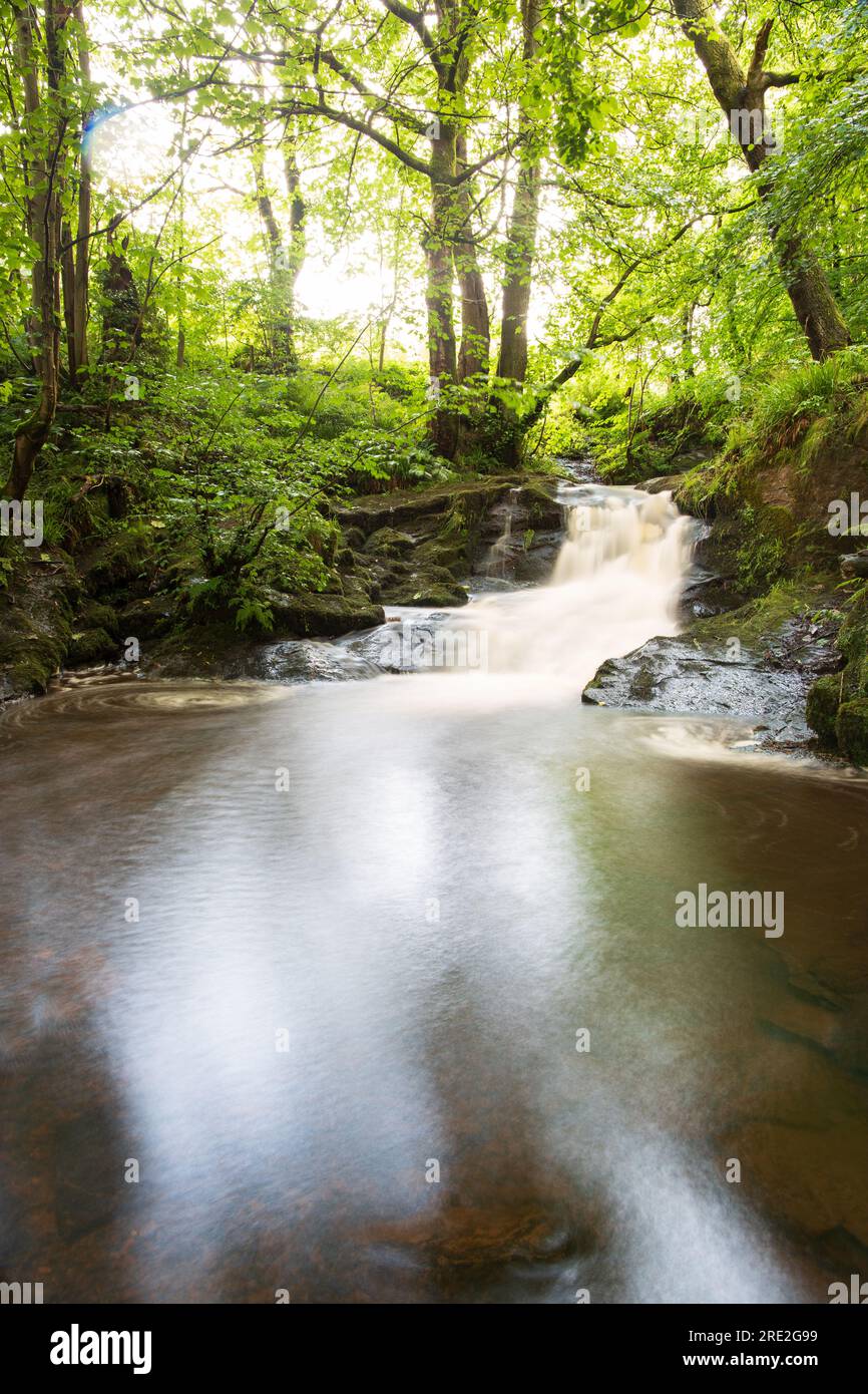 A river landscape in the Scottish Highlands on a summers day Stock ...