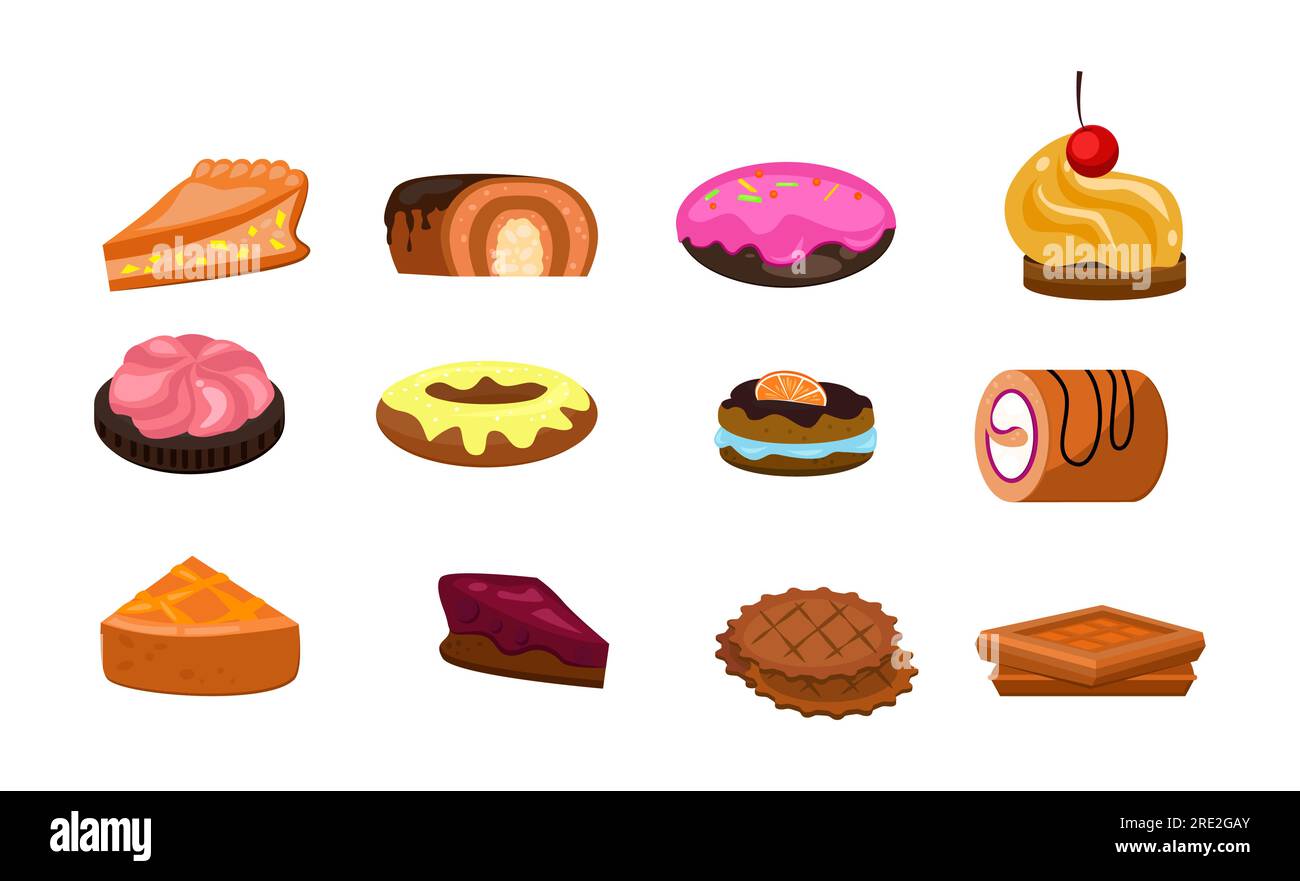 Rolled dessert Stock Vector Images - Alamy