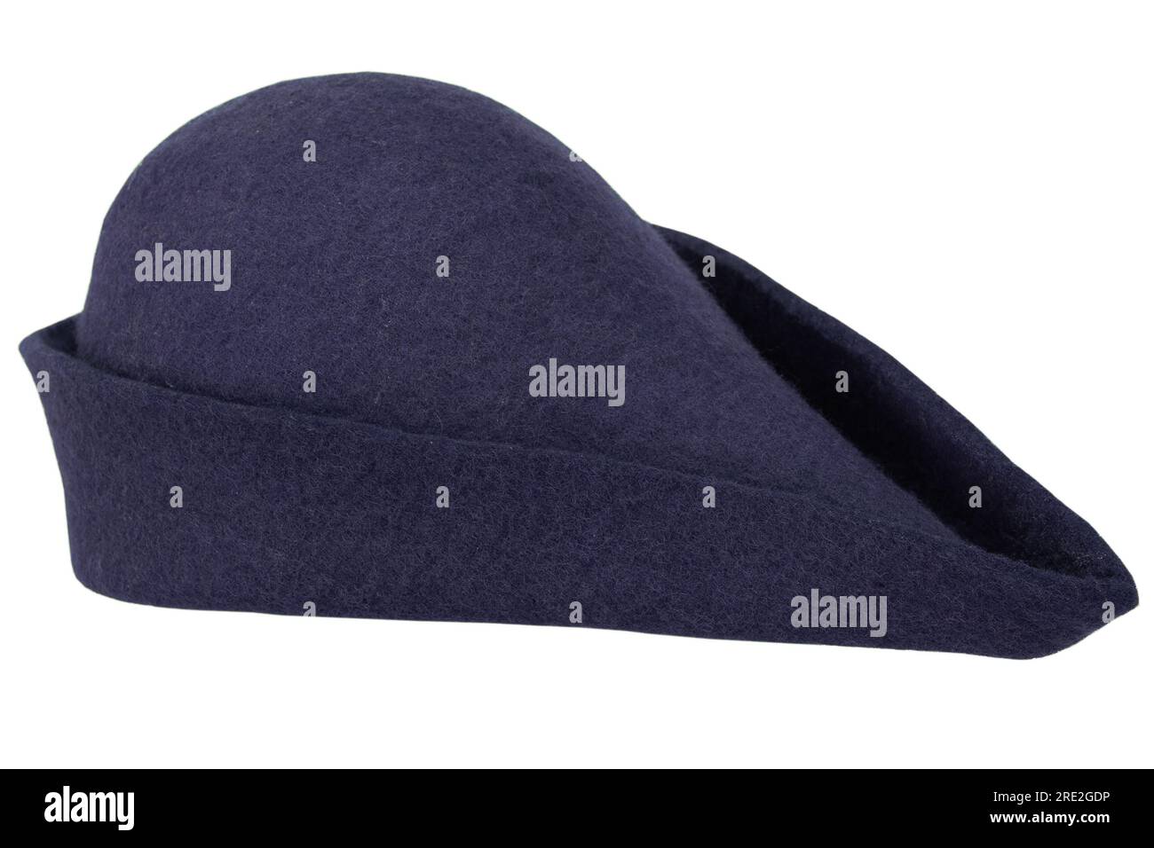 Blue bycocket hat that was fashionable for both men and women in ...