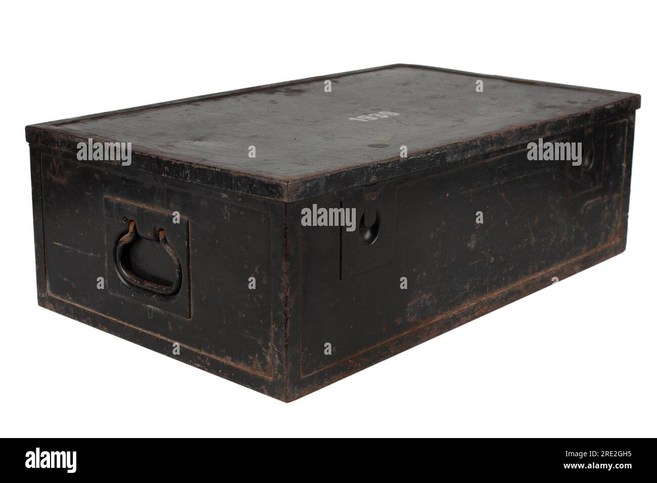 WW2 German Army ammunition wooden crate. Isolated on white background ...