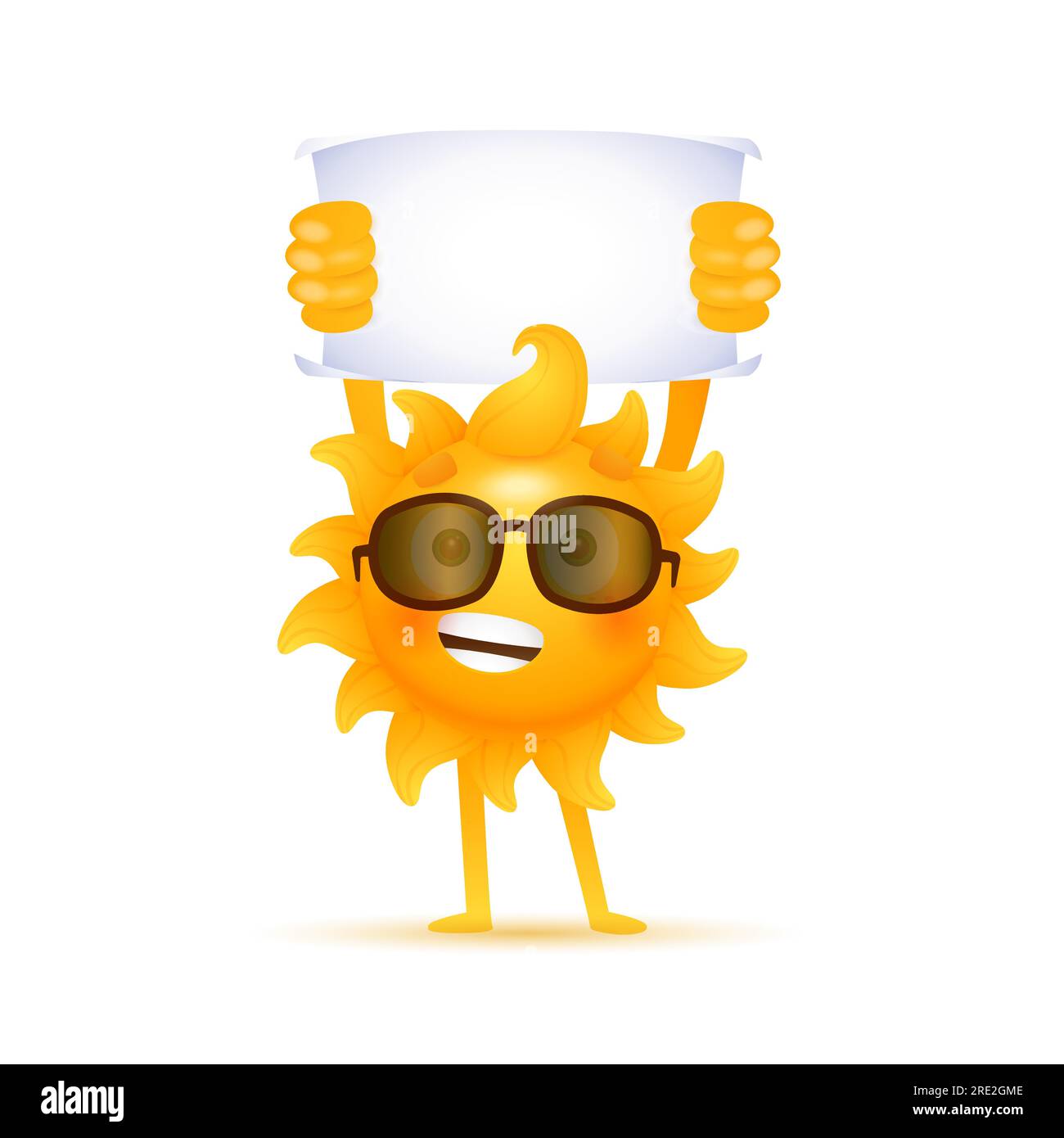 Cartoon sun showing sign hi-res stock photography and images - Alamy