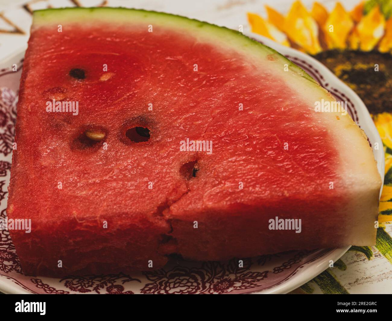 Watermelon slice plate hi-res stock photography and images - Alamy