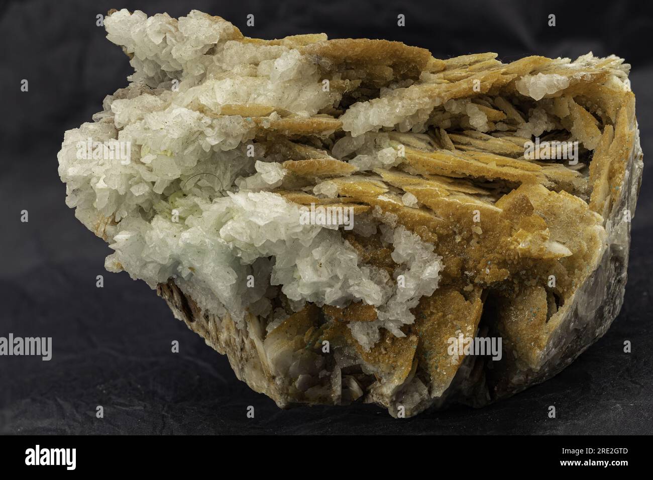 Barite mineral specimen. Rock sample, mineral collection Stock Photo ...