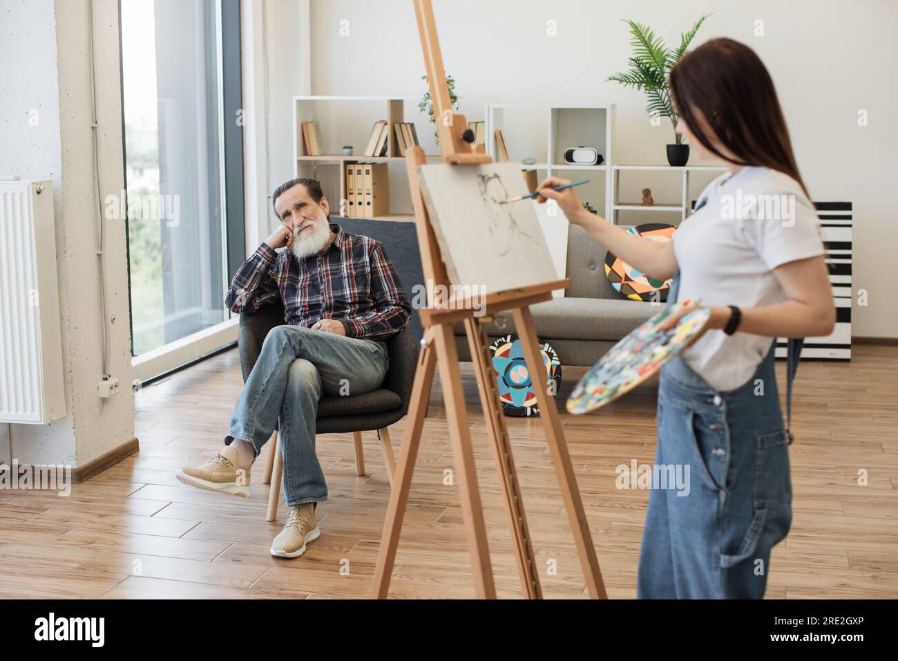 Adult painting studio female model hi-res stock photography and images ...