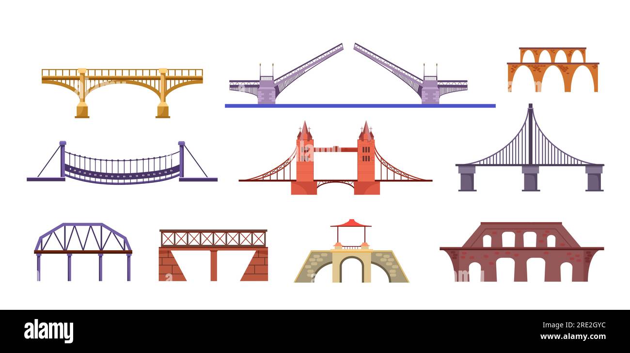 Bridges Illustration Set Stock Vector Image And Art Alamy