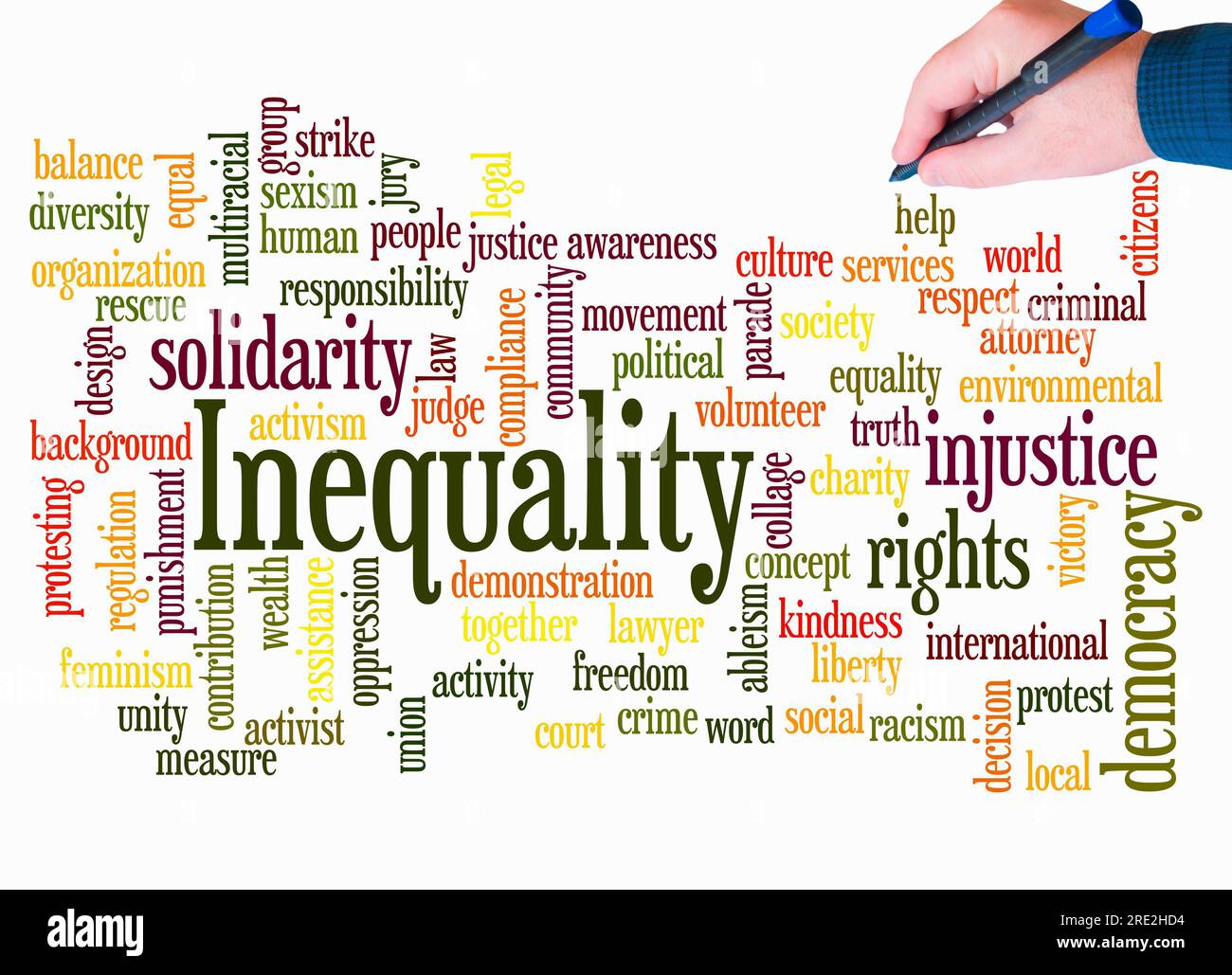 Word Cloud with INEQUALITY concept create with text only Stock Photo ...
