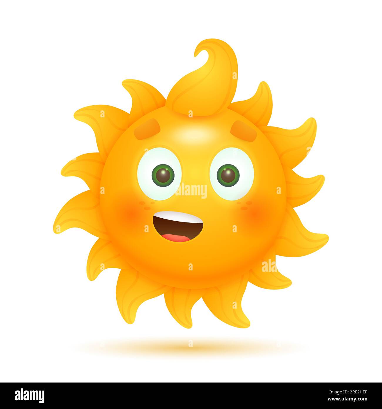 Cheerful funny cartoon sun Stock Vector Image & Art - Alamy