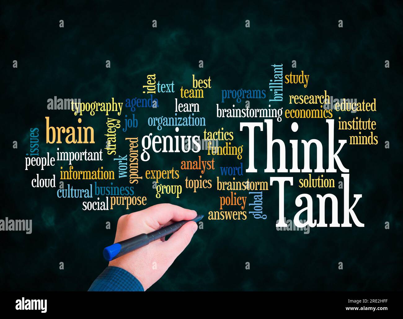 Word Cloud with THINK TANK concept create with text only Stock Photo ...