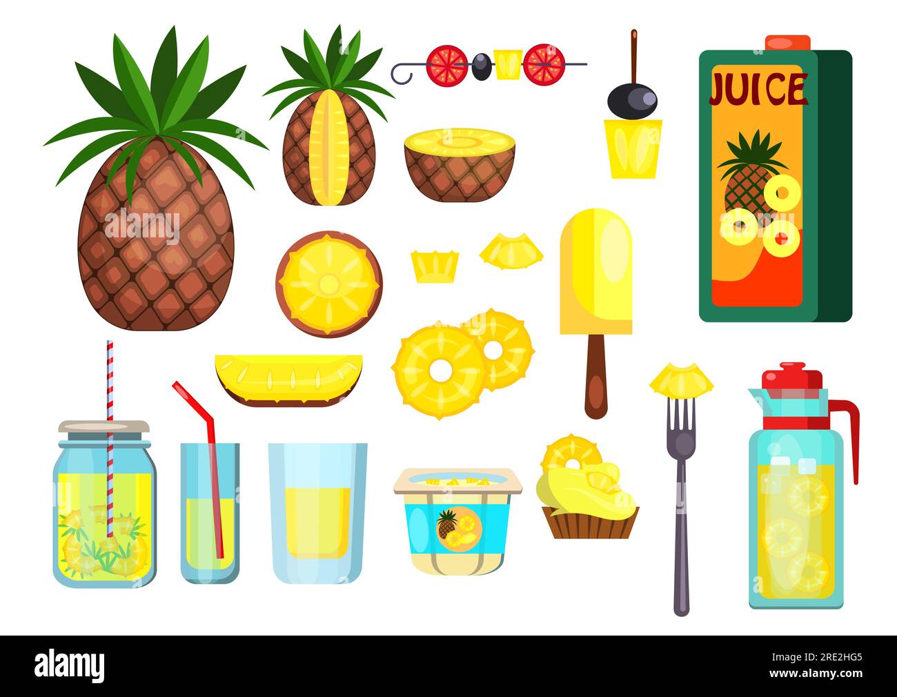 Pool cocktail illustration Cut Out Stock Images & Pictures - Alamy