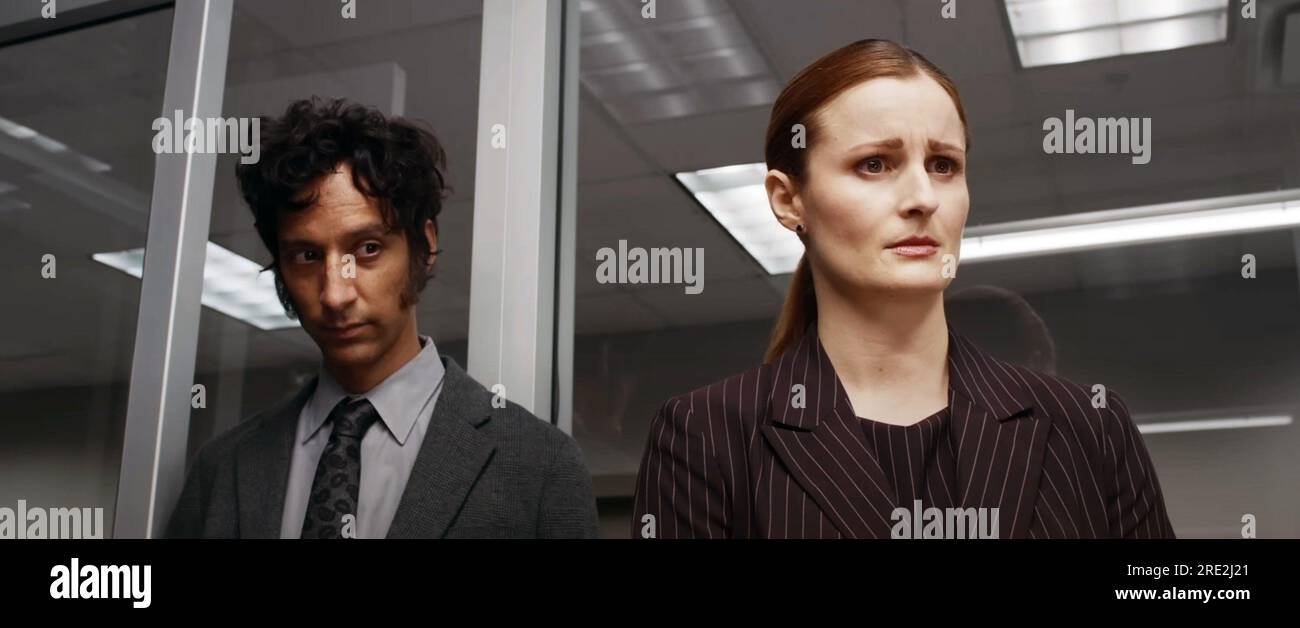 CORNER OFFICE, from left: Danny Pudi, Allison Riley, 2022. © Lionsgate ...