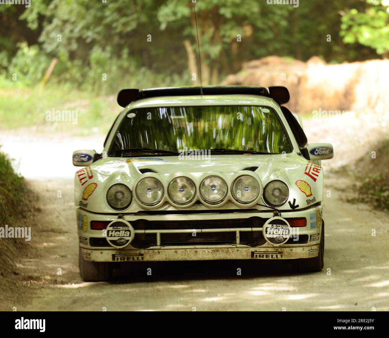 July 2023 - Ford RS200 on the rally stage of the Goodwood Festival of ...