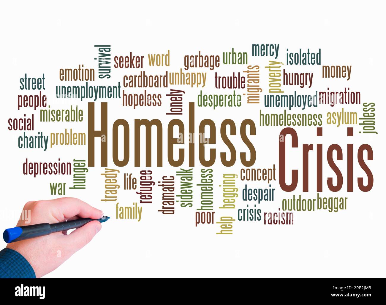Word Cloud with HOMELESS CRISIS concept create with text only Stock ...