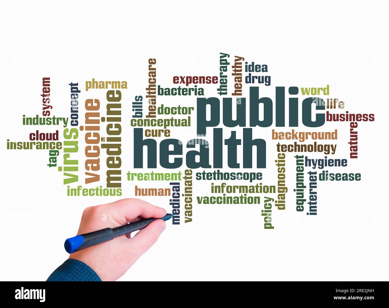 Public health word cloud hi-res stock photography and images - Alamy