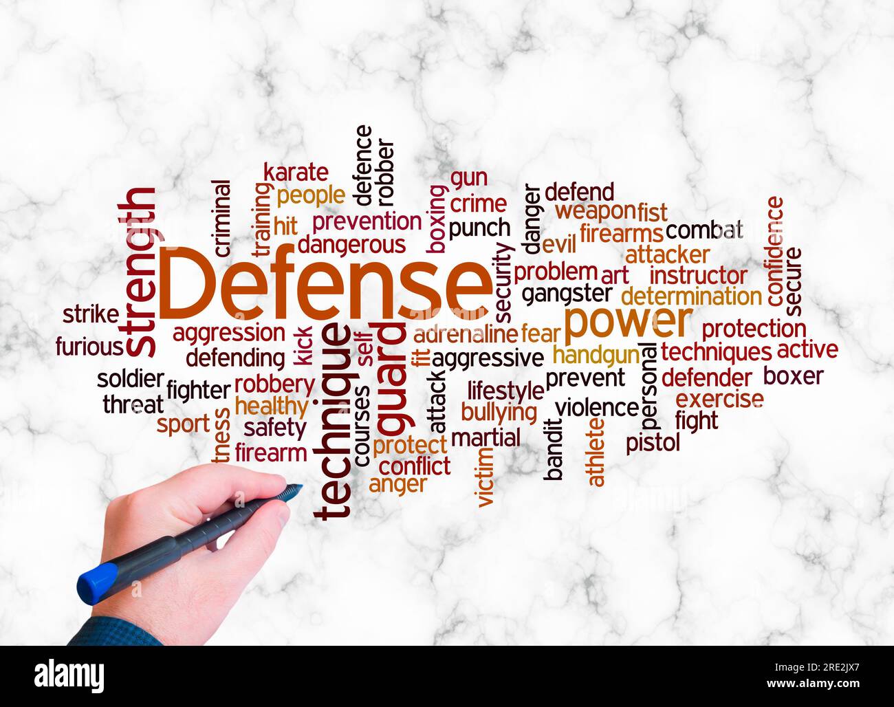 Word Cloud with DEFENSE concept create with text only Stock Photo - Alamy