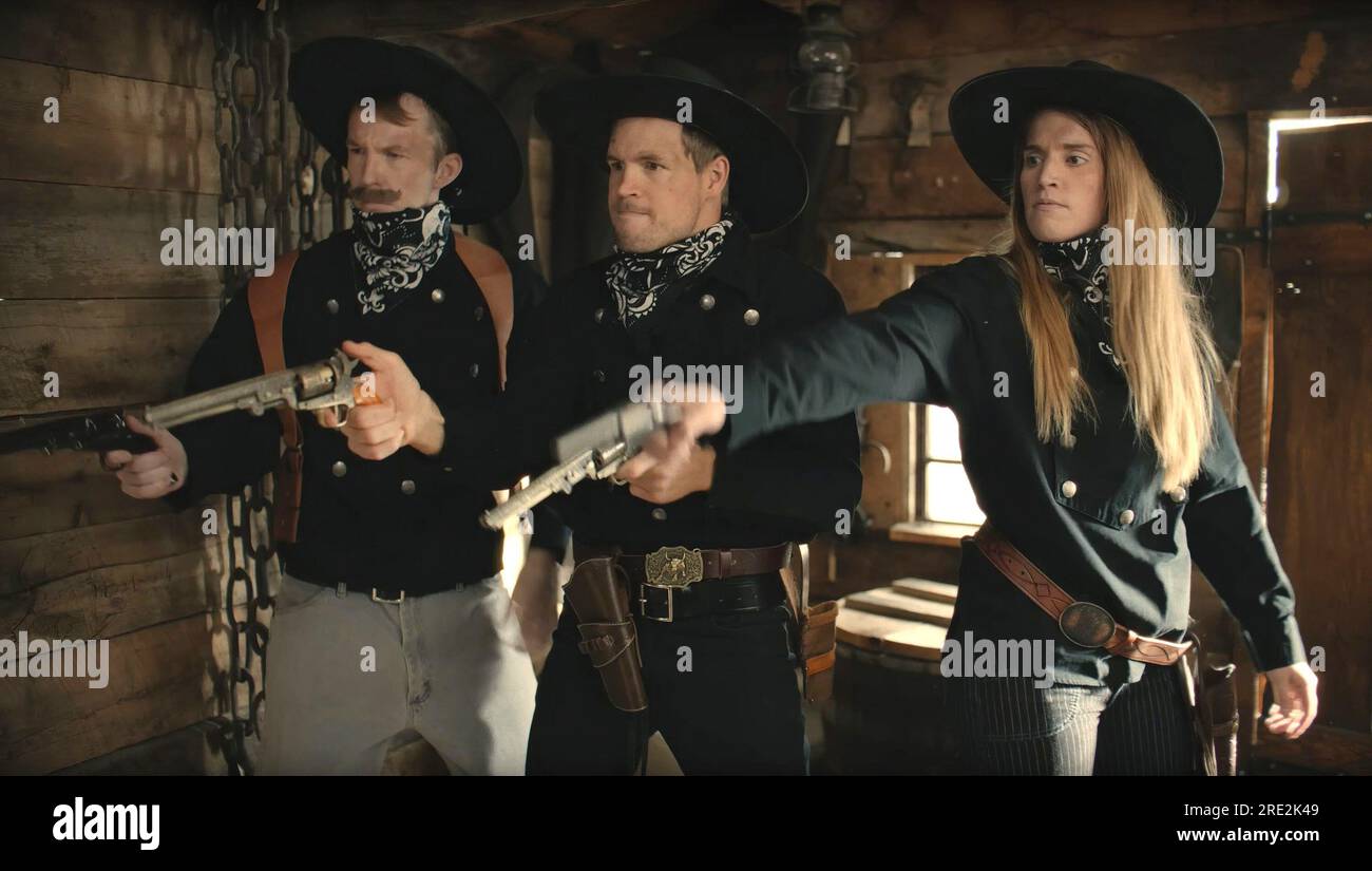 GO WEST, from left: Adam Berg, James Perry, Natalie Madsen, 2023 ...