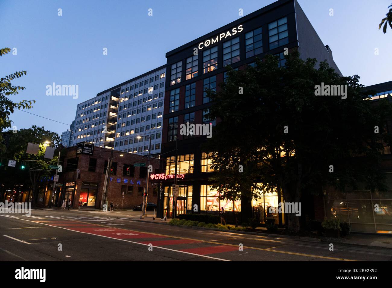 Seattle, USA. 20th July, 2023. Compass HQ in South Lake Union Stock ...