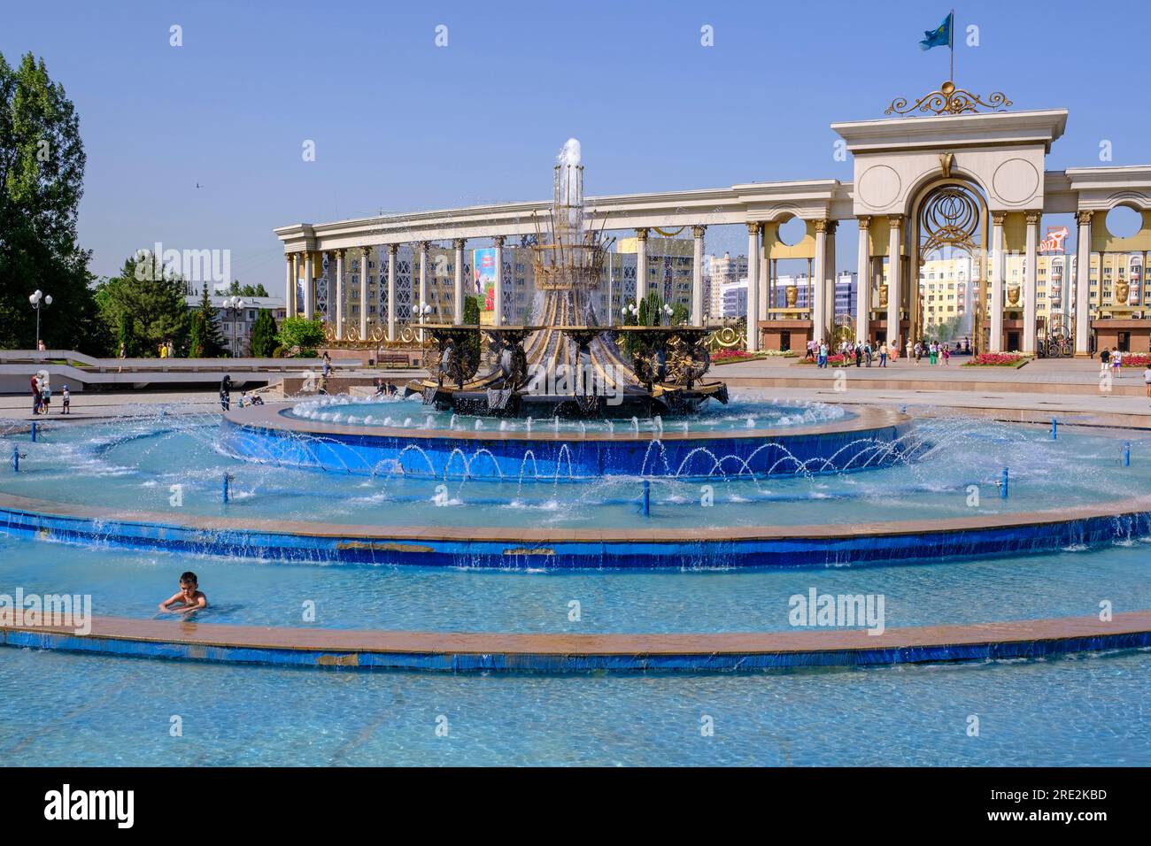 Kazakhstan, Almaty. President's Park Stock Photo - Alamy