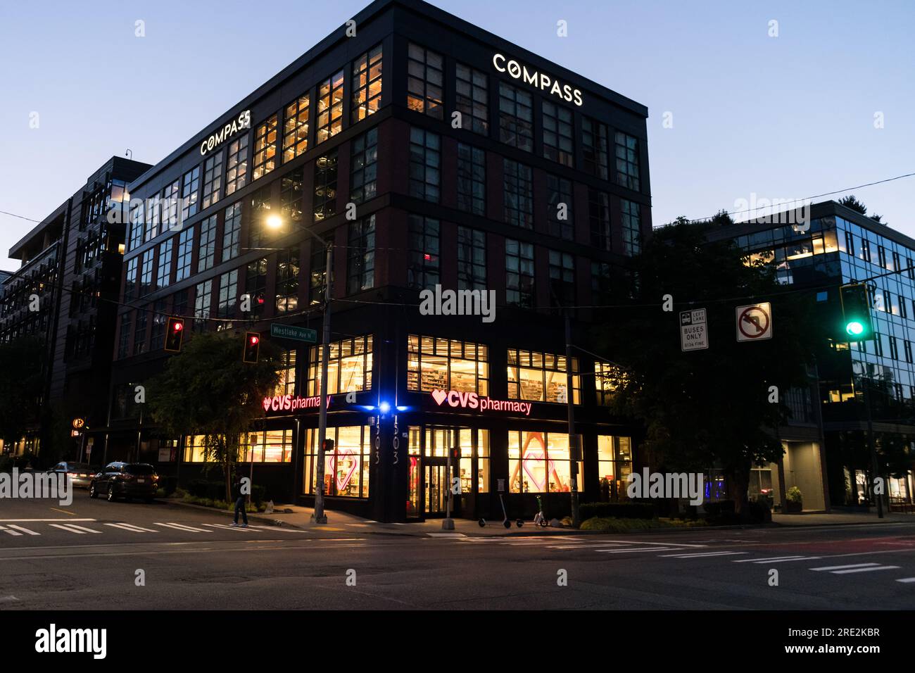 Seattle, USA. 20th July, 2023. Compass HQ in South Lake Union Stock ...