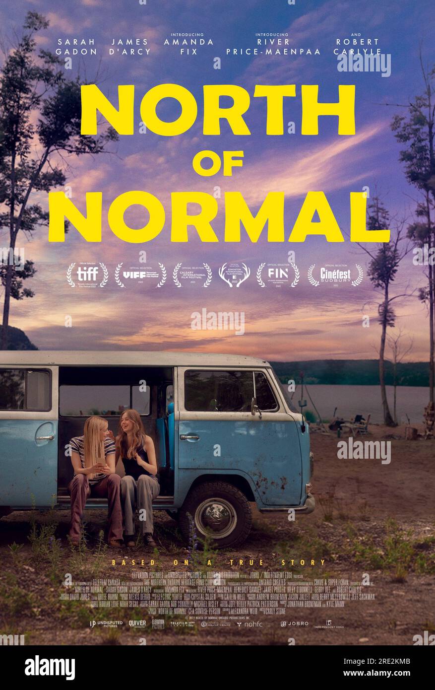 NORTH OF NORMAL, poster, from left: Sarah Gadon, Amanda Fix, 2022 ...