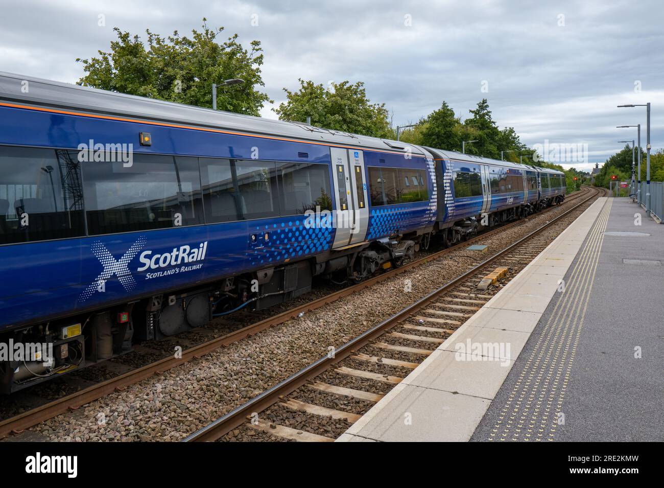 24 July 2023. Elgin,Moray,Scotland. This is Elgin Railway Station with ...