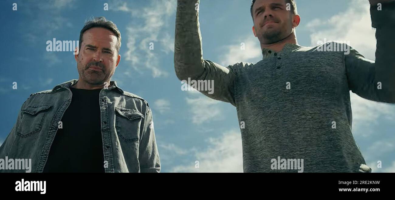SHRAPNEL, from left: Jason Patric, Cam Gigandet, 2023. © Saban Films ...