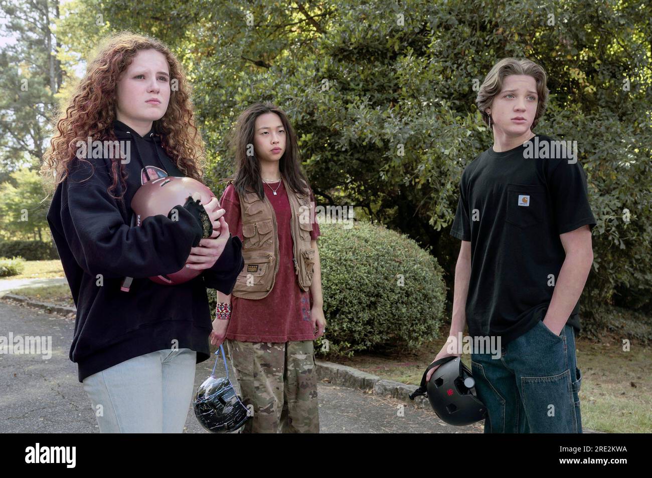 THE SLUMBER PARTY, from left: Darby Camp, Emmy Liu-Wang, Ramon Jose ...