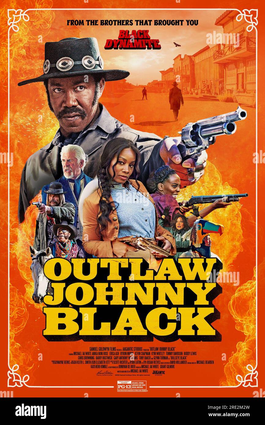 OUTLAW JOHNNY BLACK, US poster, Michael Jai White (top), Barry Bostwick ...