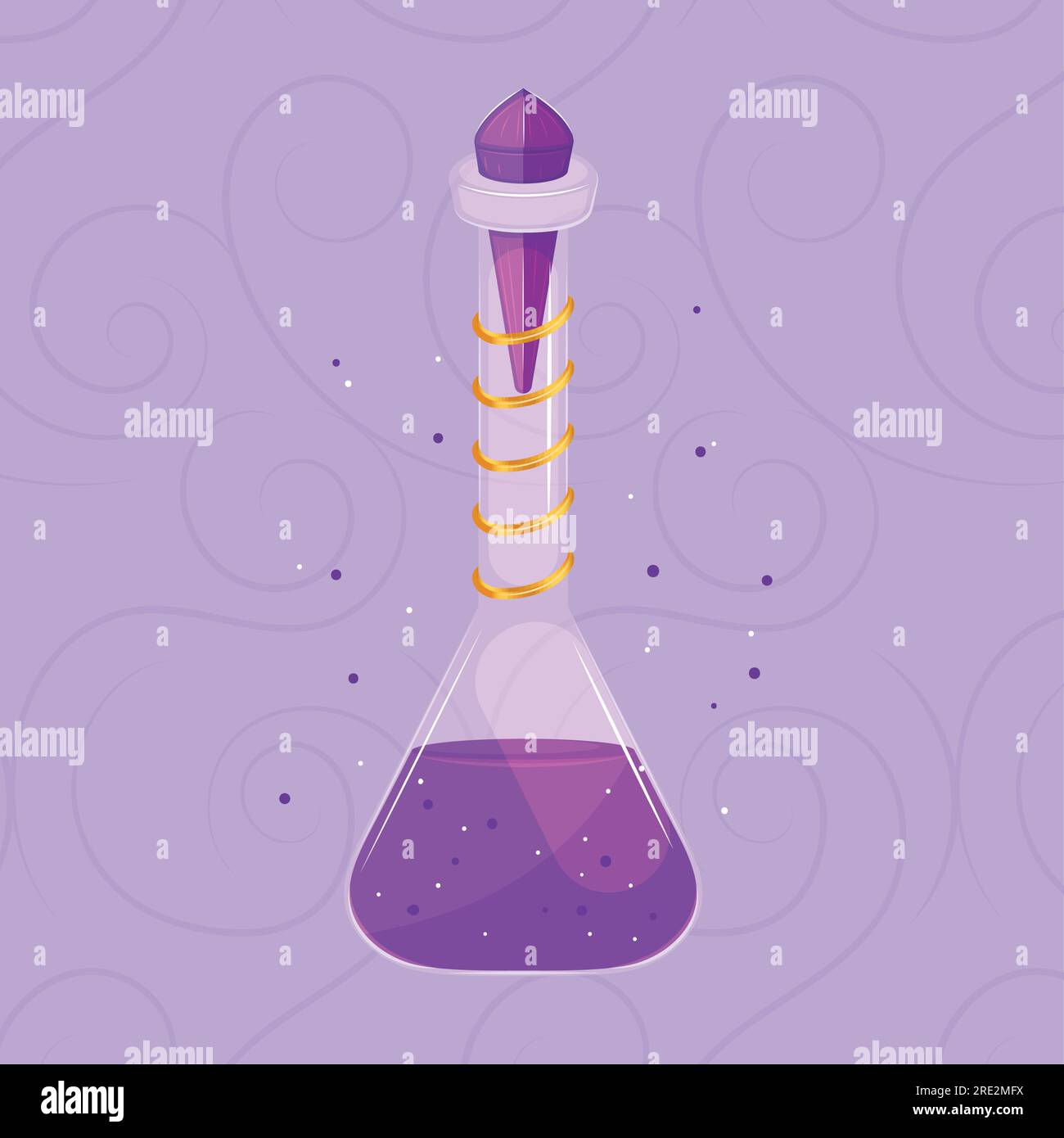Isolated colored magical flask potion Vector Stock Vector Image & Art ...