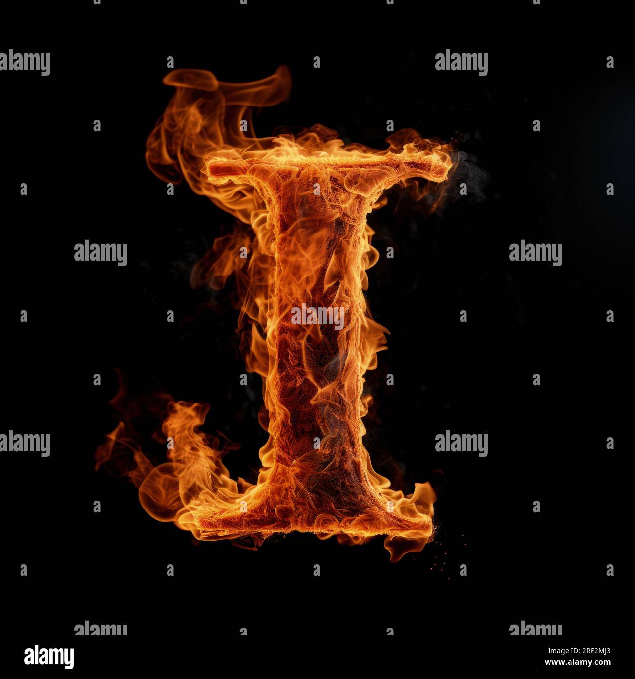 Capital letter I consisting of a flame Stock Photo - Alamy Capital letter I consisting of a flame Stock Photo - Alamy