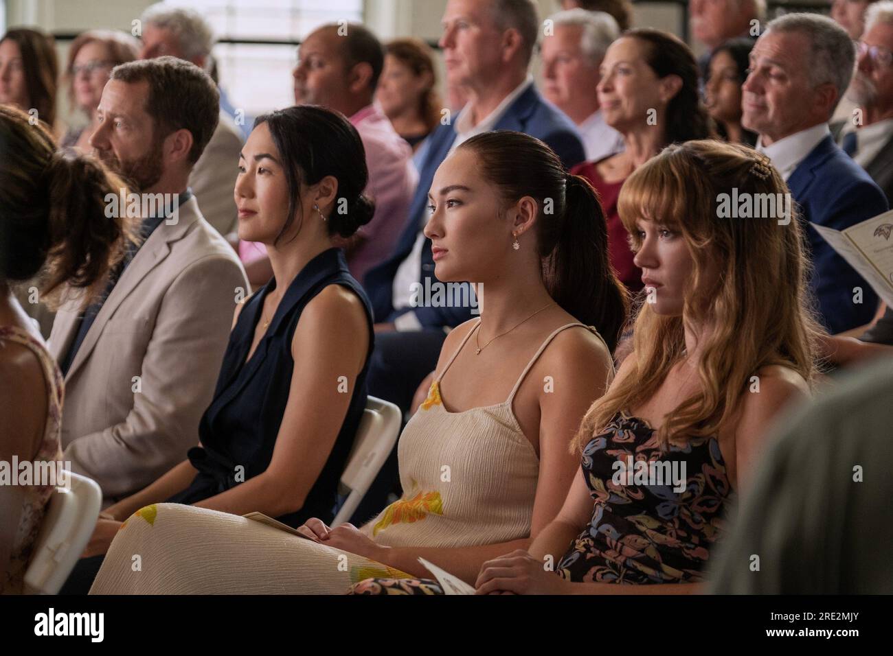 THE SUMMER I TURNED PRETTY, front, from left: Jackie Chung, Lola Tung ...