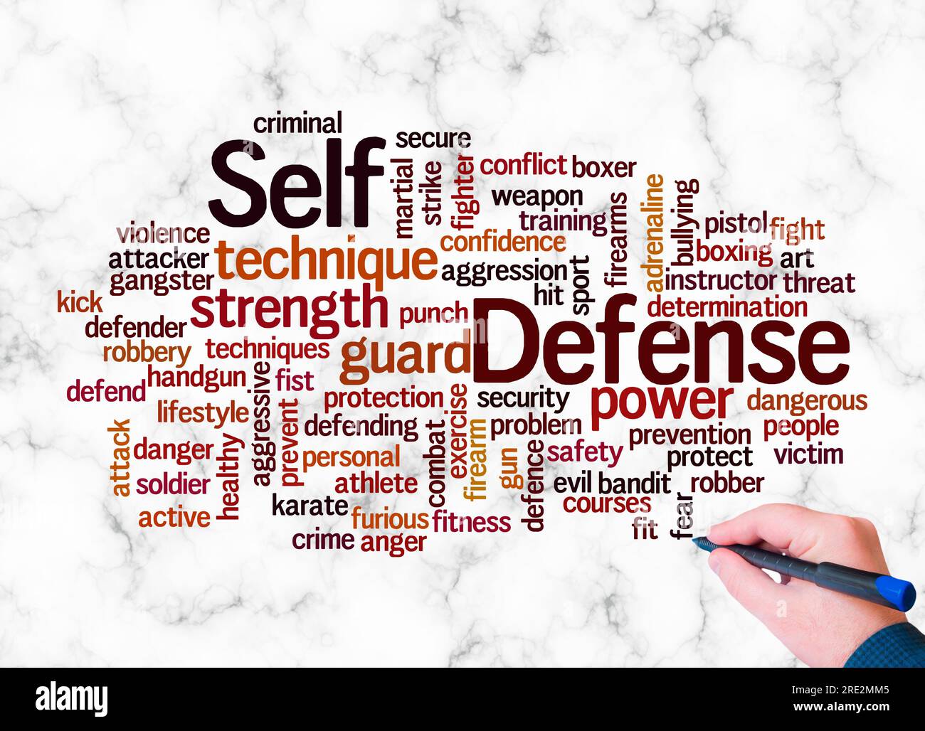 Word Cloud with SELF DEFENSE concept create with text only Stock Photo ...