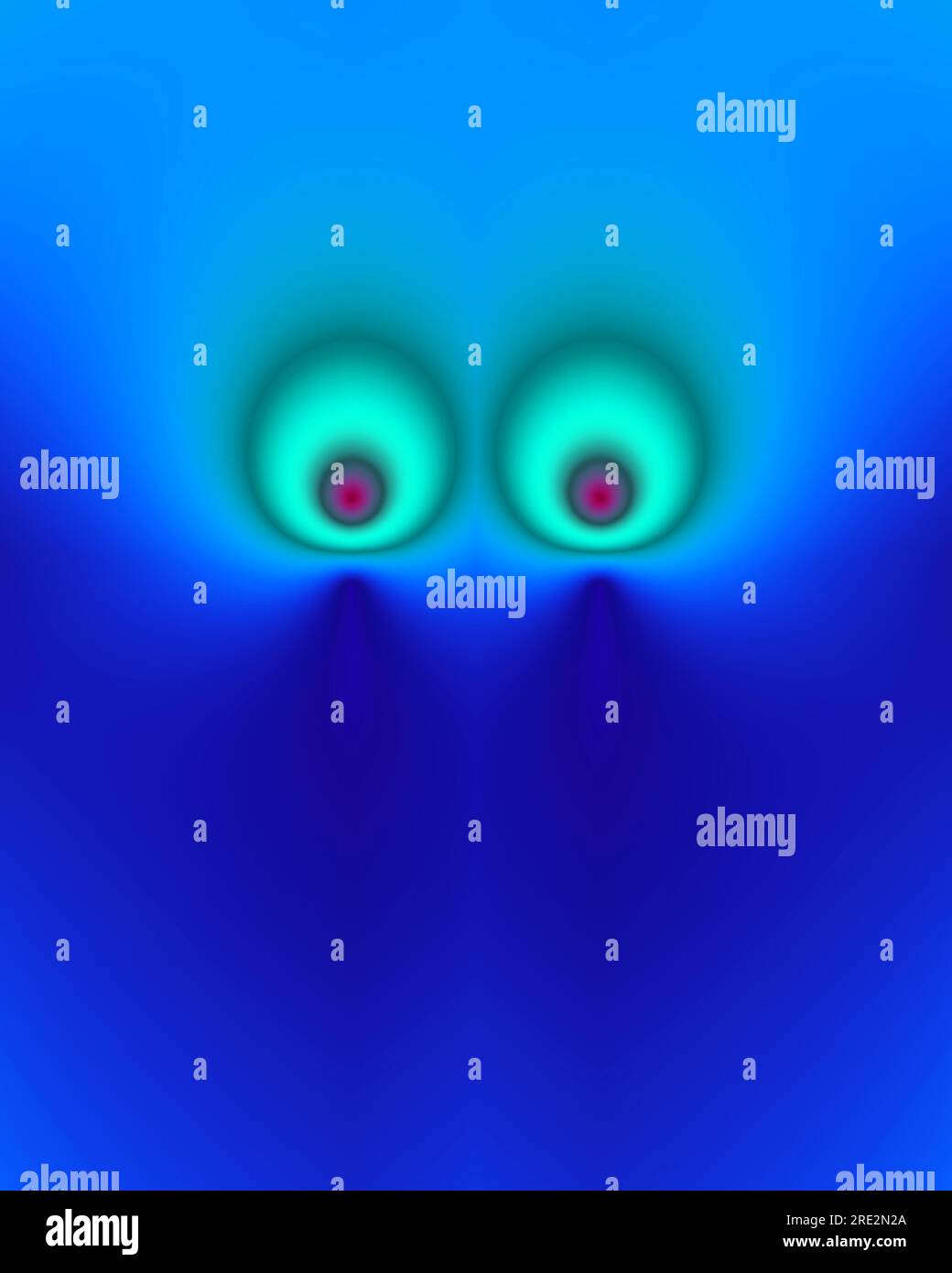 complex fractal image, cute face creature digital art, colourful ...