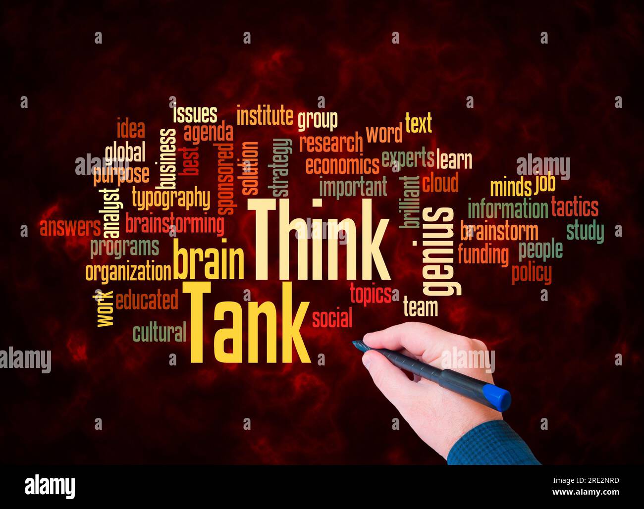 Word Cloud with THINK TANK concept create with text only Stock Photo ...