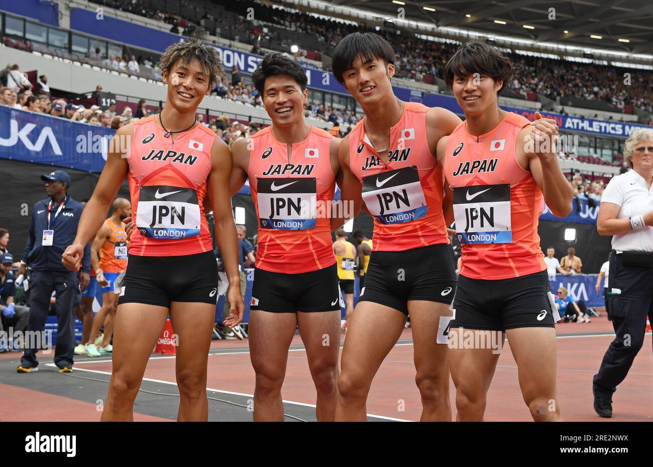 Members of the, Japan. , . in London, United Kingdom. From left: Koki Ueyama, Yuki Koike, Ryota ...
