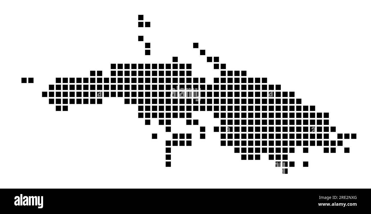 Saint Thomas map. Map of Saint Thomas in dotted style. Borders of the ...